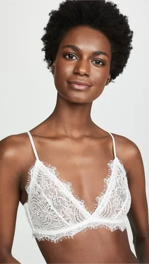 ANINE BING Lace Bralette - Ivory