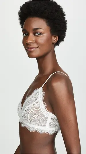 ANINE BING Lace Bralette - Ivory