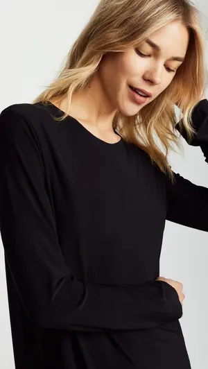 Norma Kamali Kamali Kulture Go Crew Neck Dress