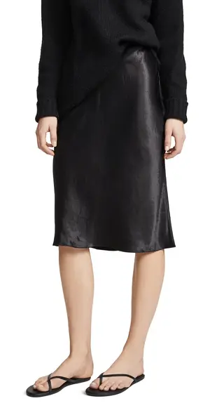 Vince Slip Skirt - Black