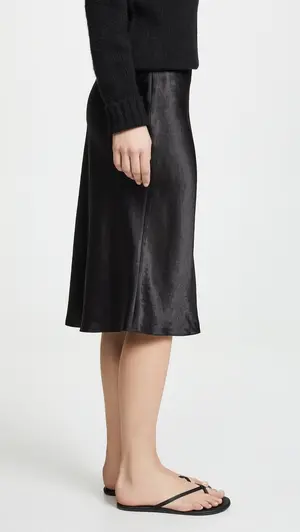 Vince Slip Skirt - Black