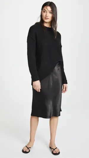 Vince Slip Skirt - Black