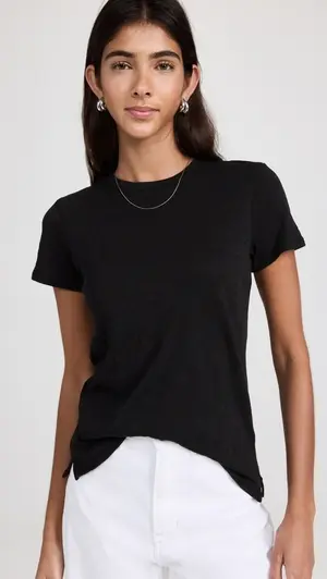 ATM Anthony Thomas Melillo Schoolboy Crewneck T-shirt - Black