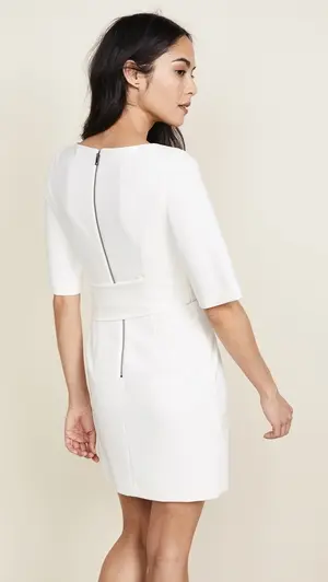 Alice + Olivia Virgil Boat Neck Wrap Dress