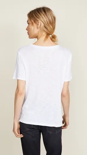 Splendid Slub Crew Tee - White
