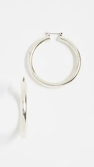 LUV AJ Amalfi Tube Earrings - Silver