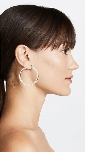 LUV AJ Amalfi Tube Earrings - Silver