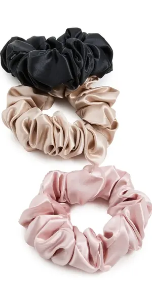 Slip Large Silk Scrunchie Set Of 3 - Multi