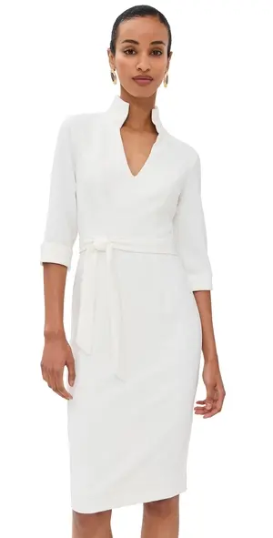 Black Halo Madeline Sheath Dress - Porcelain