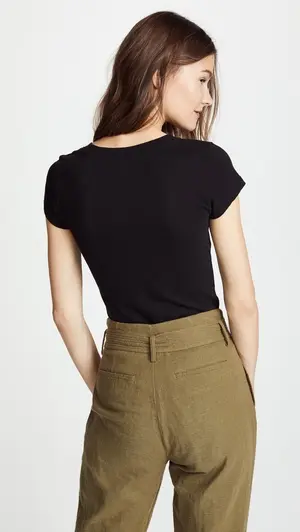 L'Agence Becca V-neck Tee