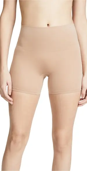 Yummie Seamlessly Shaped Ultralight Nylon Shorts - Almond