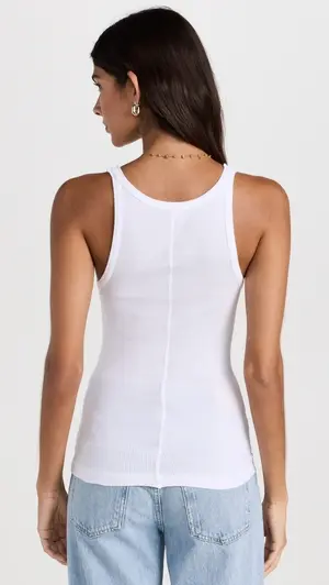 RE/DONE Ribbed Tank - Optic White