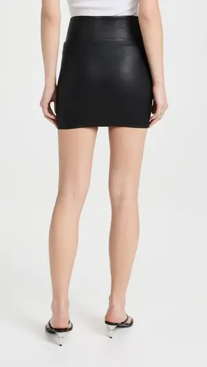 Sprwmn Leather Mini Skirt