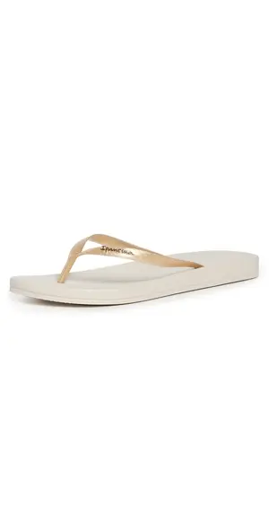 Ipanema Ana Flip Flops - Beige/gold