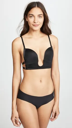 THE NATURAL Plunge Bra - Black