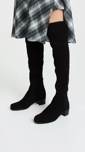 STUART WEITZMAN Reserve Stretch Suede Boots