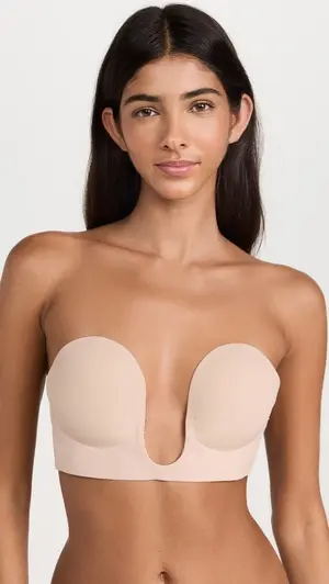 Fashion Forms U Plunge Backless Strapless Bra - Almond