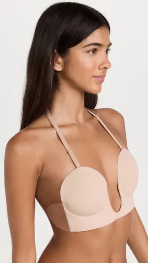 Fashion Forms U Plunge Backless Strapless Bra - Almond