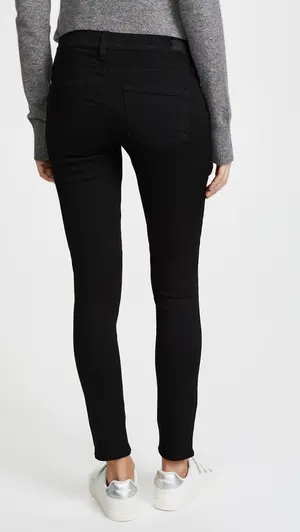 Paige Transcend Verdugo Ultra Skinny Maternity Jeans - Black Shadow
