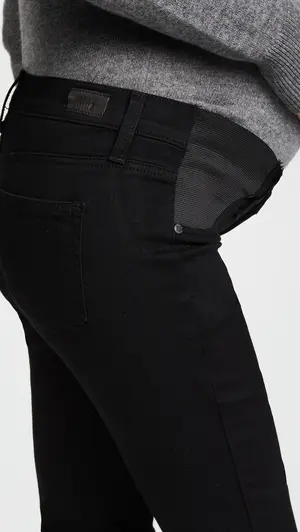 Paige Transcend Verdugo Ultra Skinny Maternity Jeans - Black Shadow