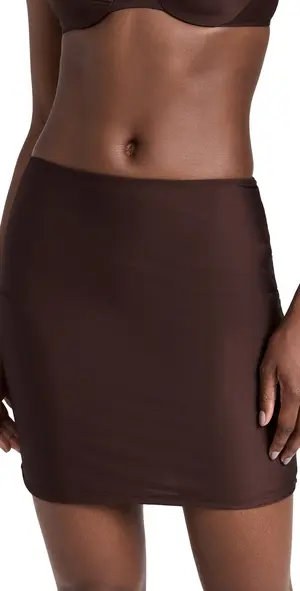 Only Hearts Second Skins Short Half Slip - Chocolate