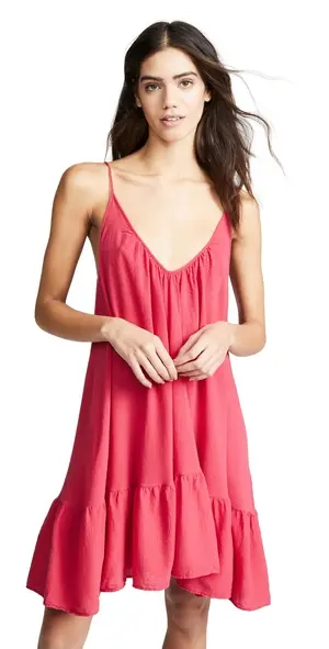 9seed St. Tropez Dress Cherry Red