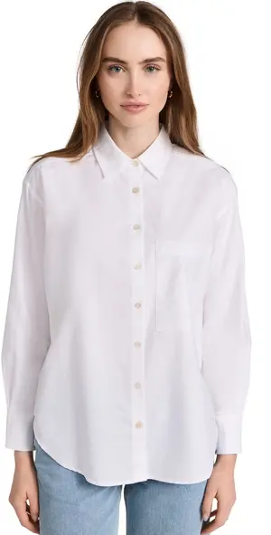 Ayr The Deep End Button-down Shirt - White