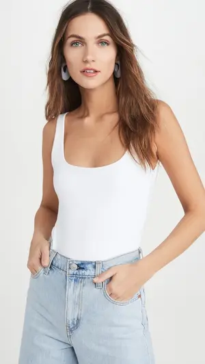 Susana Monaco Low Back Thong Bodysuit - Sugar