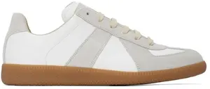 MAISON MARGIELA Maison Margiela Brown Replica Sneakers 101 Off White