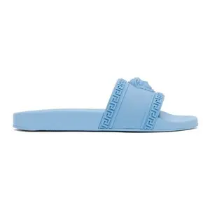 Versace Versace Green Palazzo Slides - D7j Ceruleo