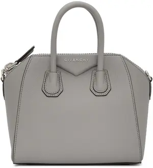 Givenchy Givenchy Grey Mini Antigona Bag 058 Pearl