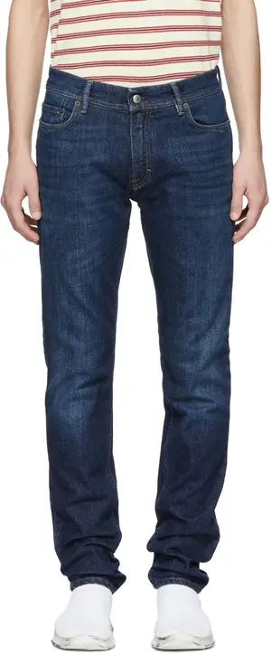 Acne Studios Acne Studios Blue Blå Konst Dark North Jeans - Dark Blue