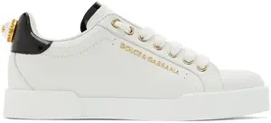 Dolce & Gabbana Dolce&Gabbana White Portofino Sneakers 89662 Bianco/oro