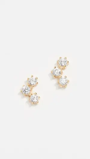 Shashi Trinity Stud Earrings
