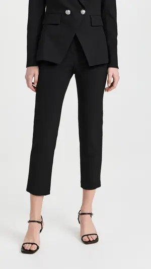 Veronica Beard Renzo Straight Leg Pants - Black