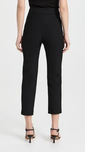 Veronica Beard Renzo Straight Leg Pants - Black