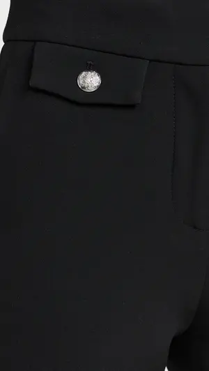 Veronica Beard Renzo Straight Leg Pants - Black