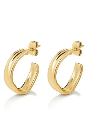 D.LOUISE Small Molten Hoop Earrings
