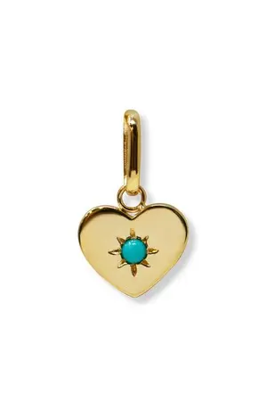 Anzie Jac + Jo Icon Star Heart Pendant - Turquoise