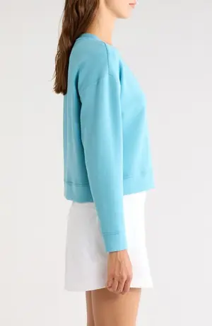 SWANNIES Monica Logo Graphic Crop Sweatshirt