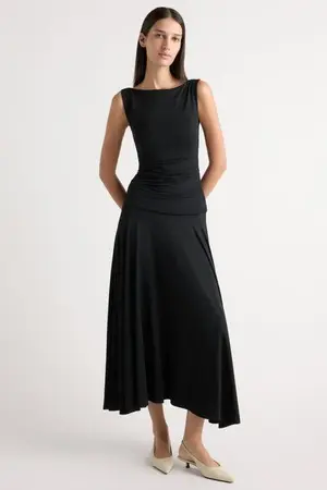 Modern Citizen Tamsin Ruched Drop-waist Maxi Dress