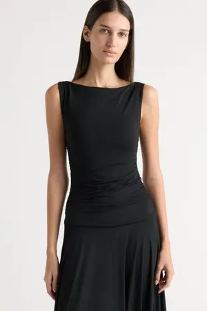 Modern Citizen Tamsin Ruched Drop-waist Maxi Dress