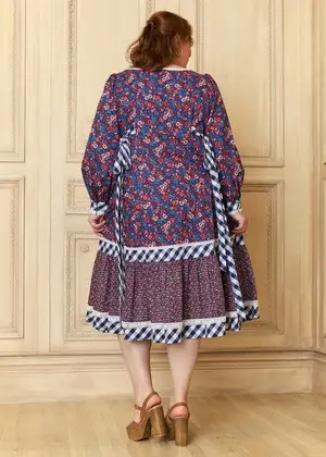 MODCLOTH Veronica Floral Cottagecore Midi Dress