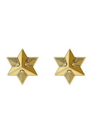 ASTOR & ORION Star Stud Earrings - Gold
