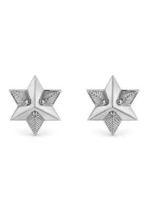 ASTOR & ORION Star Stud Earrings - Silver