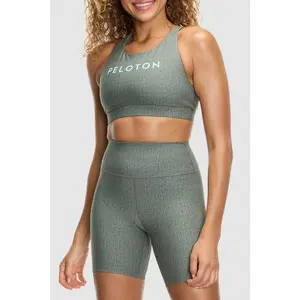 PELOTON Peloton Cadent Mid Neck V Strap Bra Castor Gray
