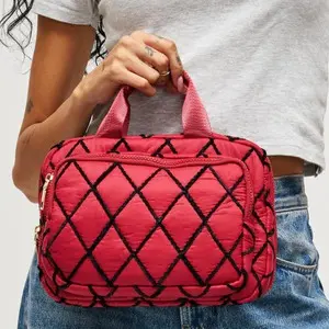 URBAN EXPRESSIONS Maelis Textured Travel Organizer - Dark Red