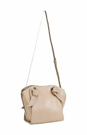 BELLE & BLOOM Heart Of Gold Leather Shoulder Bag - Latte