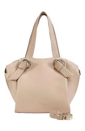 BELLE & BLOOM Heart Of Gold Leather Shoulder Bag - Latte