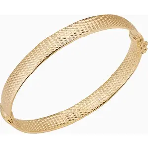 ORADINA 14k Moto Bangle - Yellow Gold
